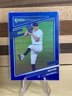 🔥 2021 Donruss Baseball Walker Buehler Buetane Variation Blue Holo ...