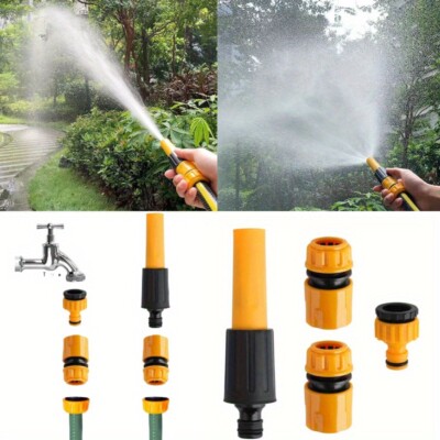 4pcs Hose Pipe Connector Set 1/2" Water Watering Garden Tap Adaptor ...
