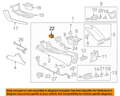 GM OEM 16-20 ATS Console Center Console-Aux Jack 13519225 | eBay