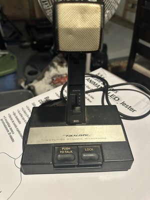 Realistic Power Base Mic Radio Shack 21-1173 UNTESTED | eBay