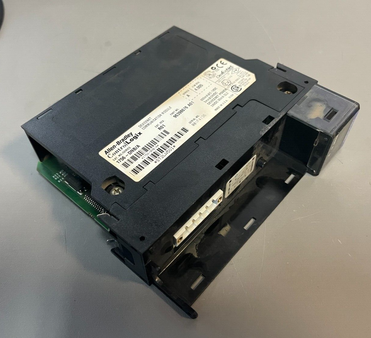 ALLEN BRADLEY CONTROL LOGIX DEVICENET COMMUNICATION MODULE 1756-DNB/A ...