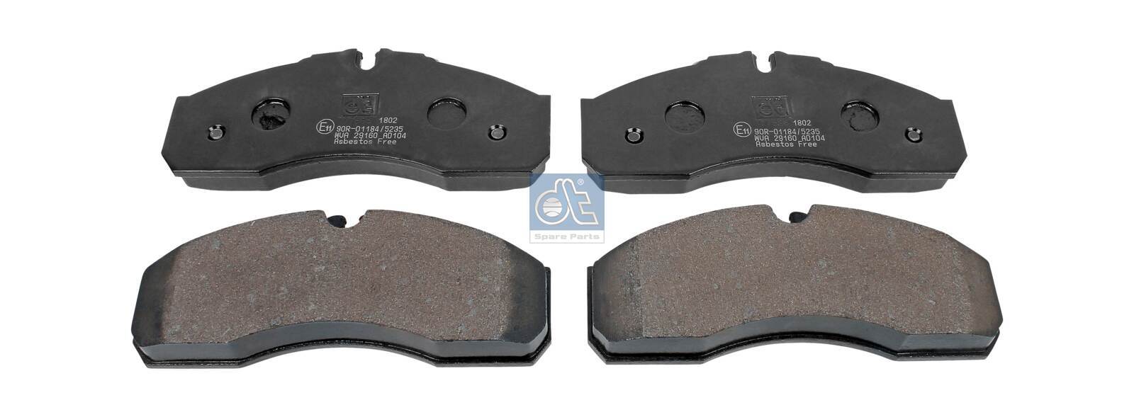 CAPSautomotive Brake Pad Set for Mercedes_Benz 0034204620 003 420 4620 ...