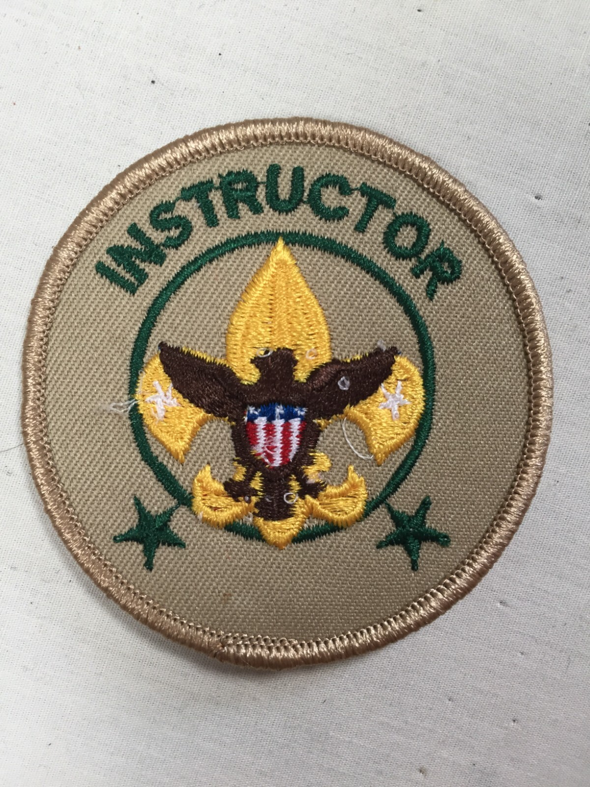 Instructor plastic back Youth BSA Position Patch | eBay