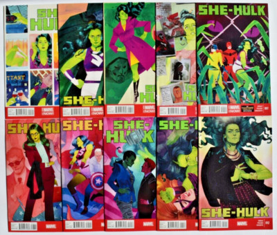 SHE-HULK (2014) 10 ISSUE COMIC RUN #2-5,7-12 MARVEL COMICS | eBay