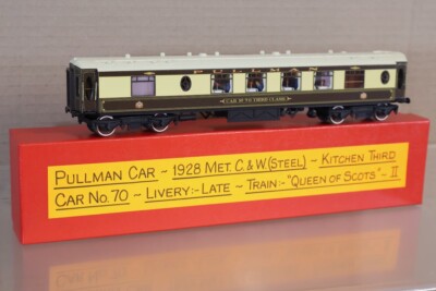 COMET KIT BUILT 1928 LNER QUEEN of SCOTS PULLMAN KITCHEN 3rd COACH CAR ...