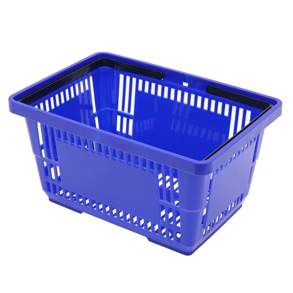12PCS Shopping Baskets With Handles Retail Store Supermarket Basket ...