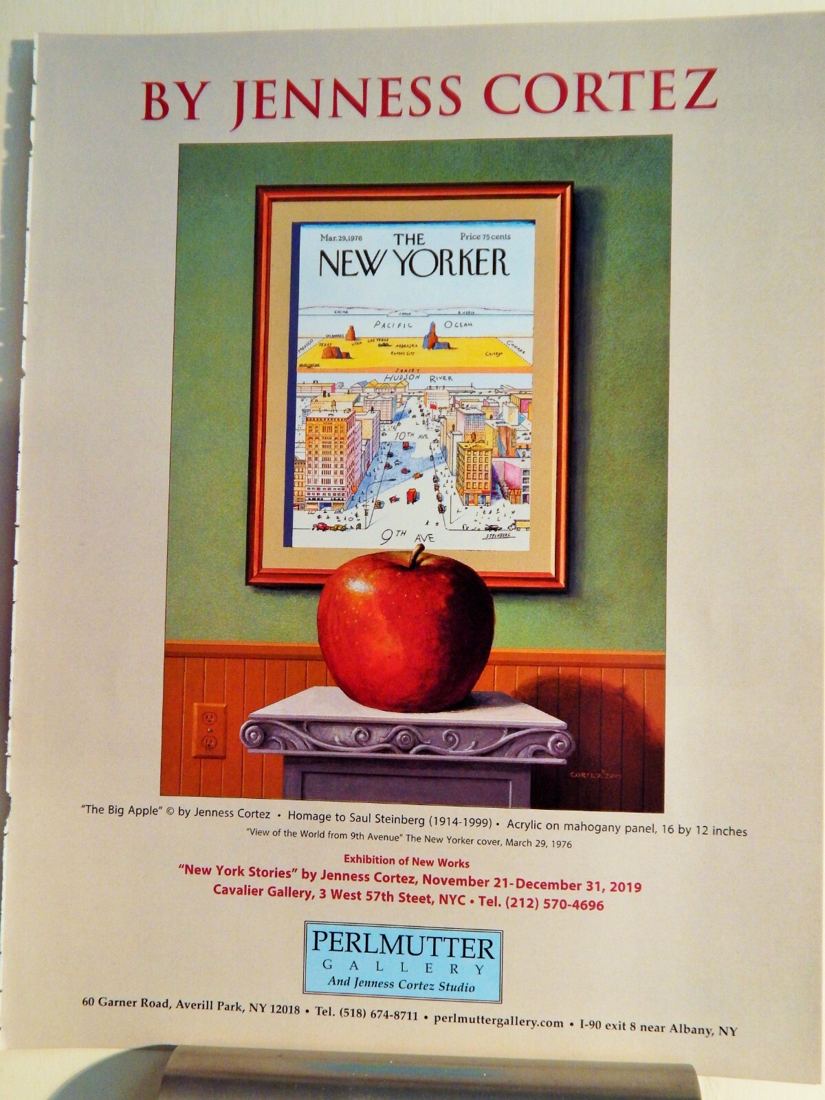 JENNESS CORTEZ ART PIECE VTG ORIG 2019 ADVERTISEMENT | eBay