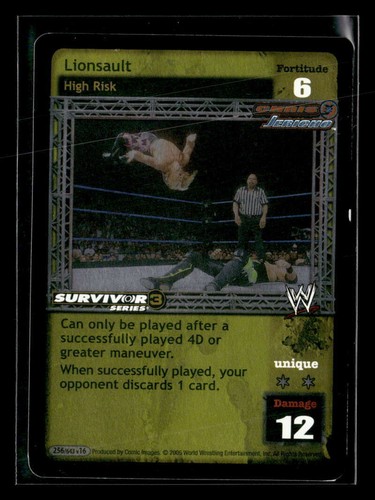 2005 WWE Raw Deal Survivor Series 3 Lionsault #256 Chris Jericho Foil ...