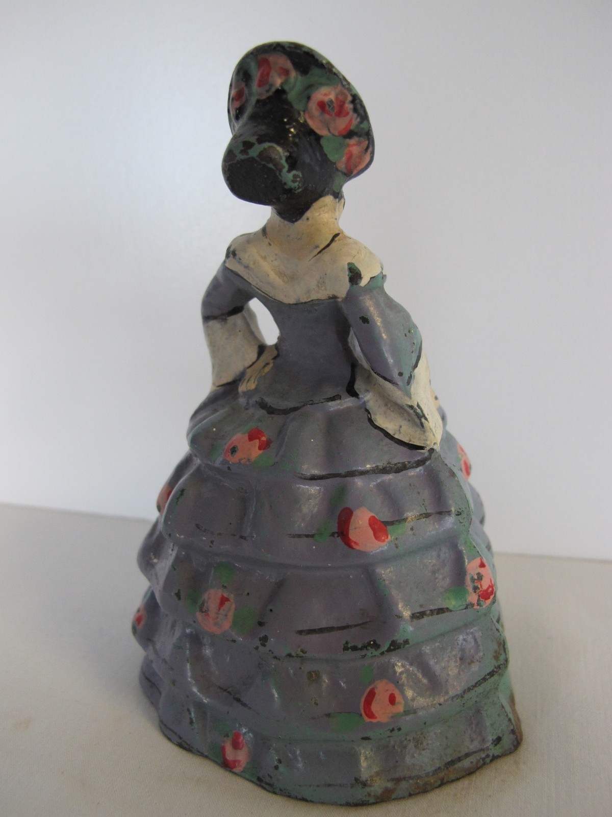 Antique Victorian Little Colonial Lady Cast Iron Doorstop National ...