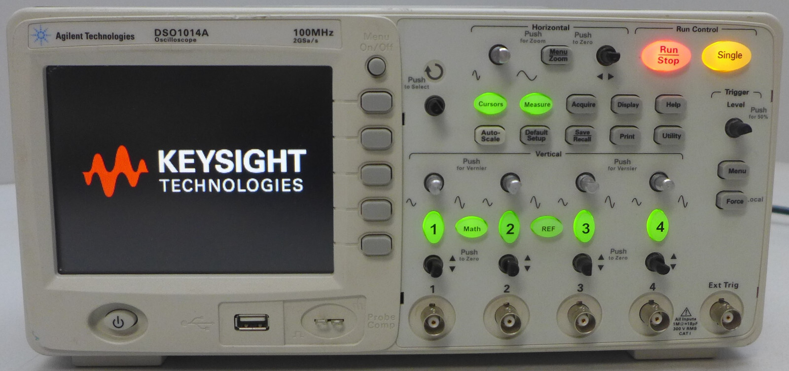 Agilent DSO1014A 100MHz 4 Analog Channels - Oscilloscope - Working - NO ...