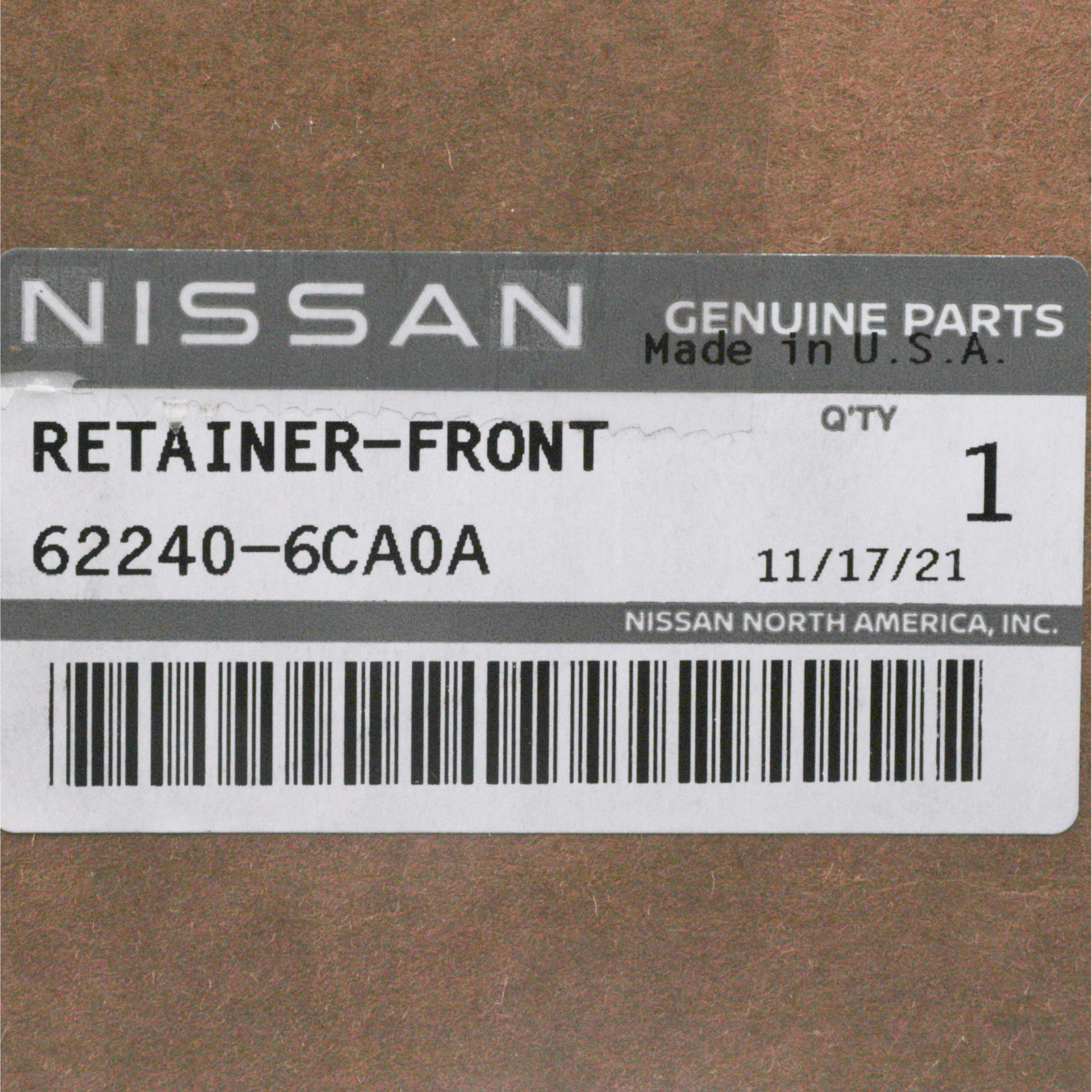 OEM 2019-2022 Nissan Altima Front Bumper Cover Reinforcement 62240 ...