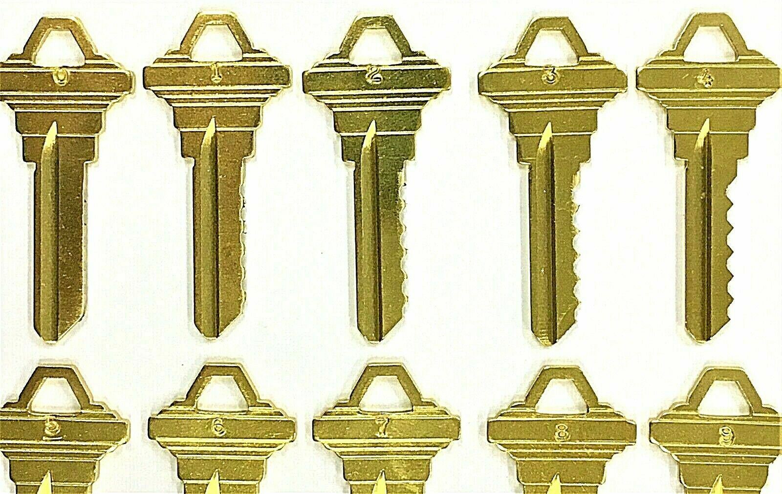 1 Schlage SC4 1145A Space And Depth Keys 6 Cut Blanks | eBay