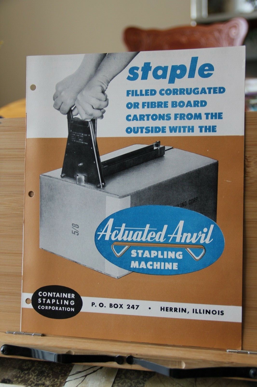 Brochure Container Stapling Corporation Herrin Illinois Actuated Anvil ...