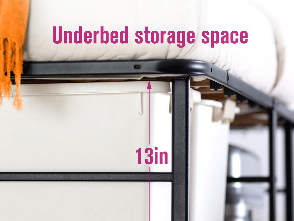 Tulo 13 inch high Metal Platform Bed Frame | No Box Spring Required | eBay