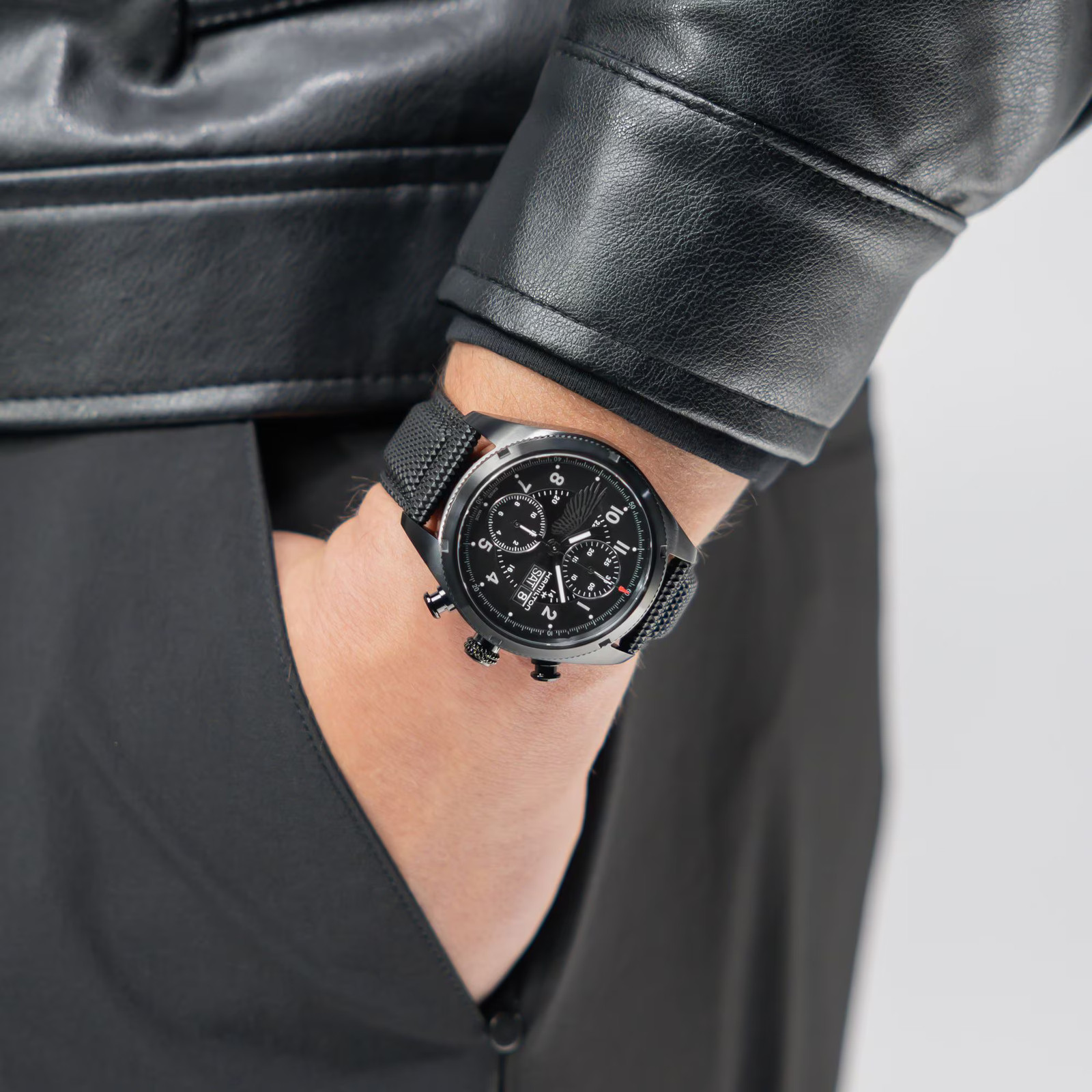 HAMILTON Resident Evil Khaki Field Auto Limited Edition Leon Watch ...