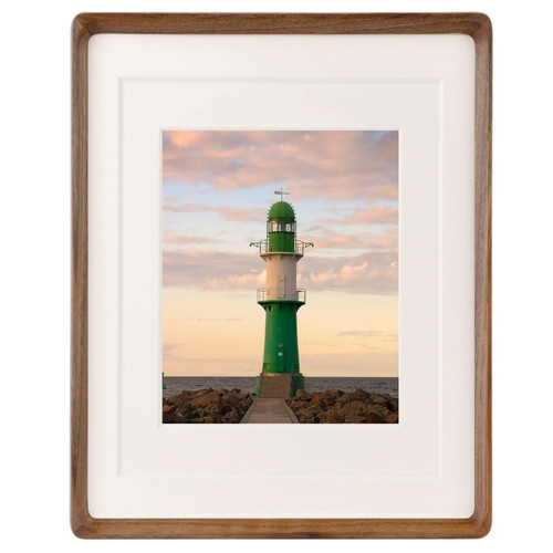 Natural Wood 11x14 Picture Frame, Display 5x7 or 8x10 Picture with Mat ...