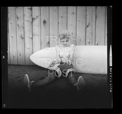 1960s Terry Gott Topless with surfboard Pinup Nude Original Film ...