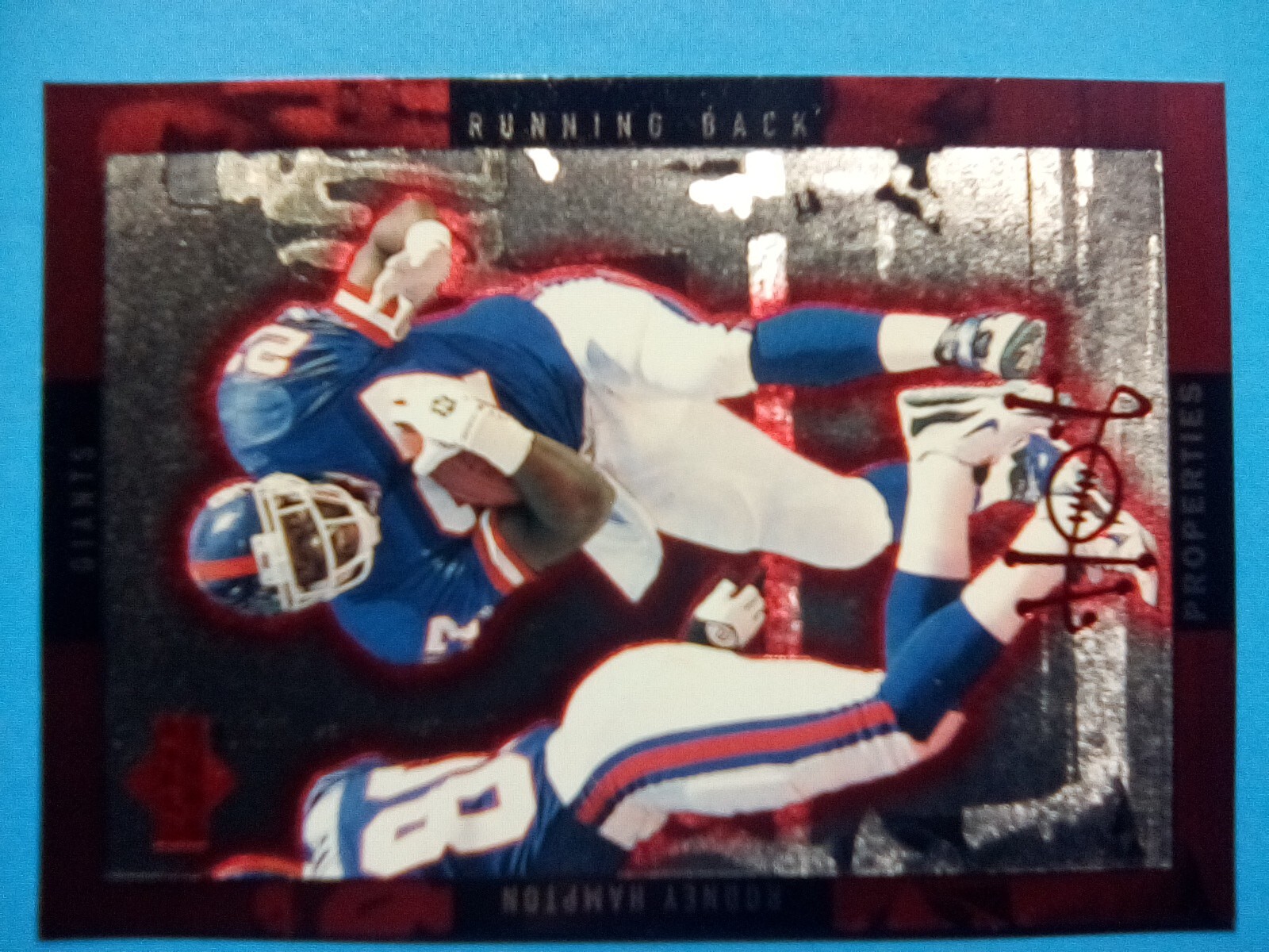 1996 Upper Deck Football HT-12 Hot Properties Rodney Hampton/Terrell ...