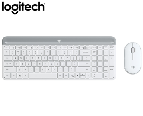 Logitech M470 Slim Wireless Keyboard & Mouse Combo Modern Ultrathin ...