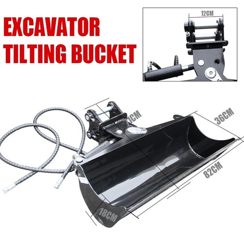 800mm 32inch Length Tilting Bucket for 2 Ton Mini Excavator with Pins ...