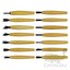 DENSHO Wood Carving Work Chisel Blue Paper Steel Professional Gouges ...