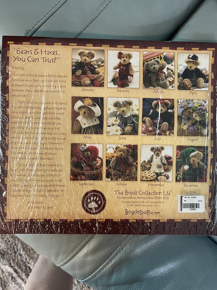 Boyds Bears 2006 Calendar Boyds Bears Sealed New Style 791008 | eBay