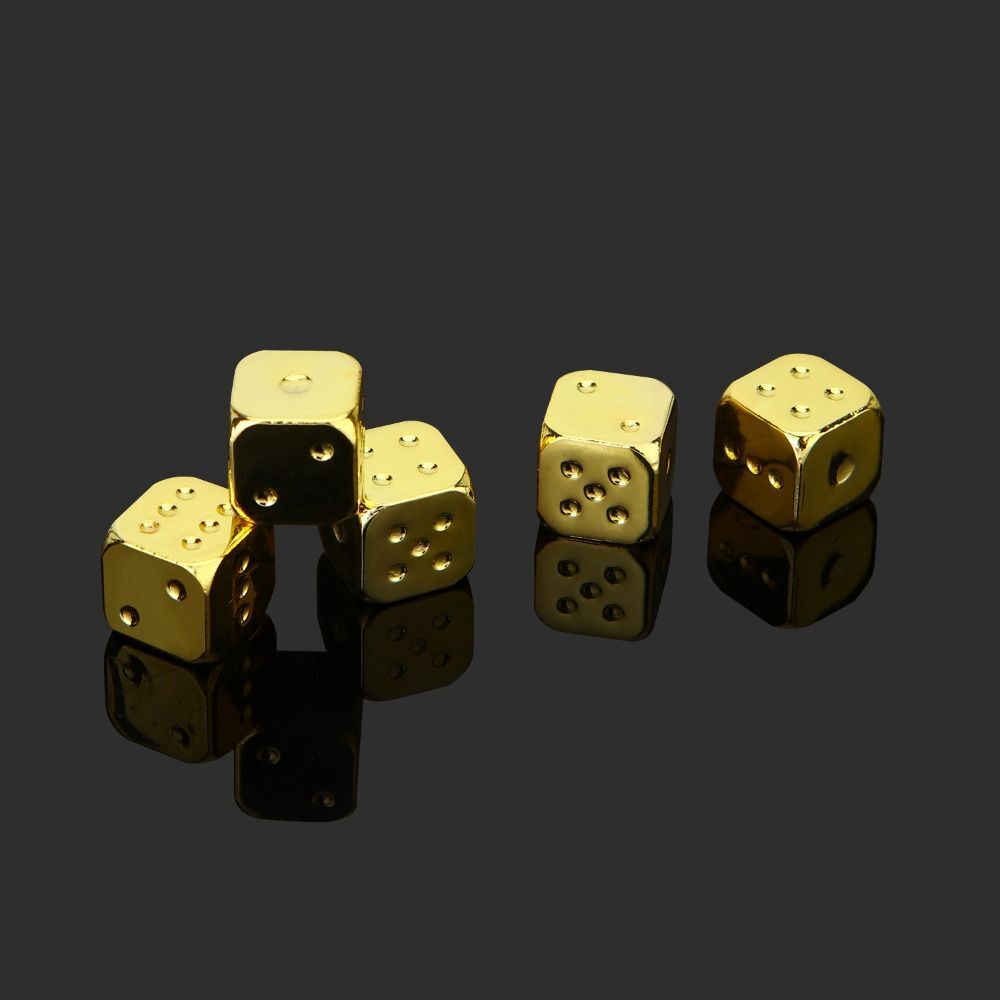 Gold Silver Bronze Gold Plating Dice Table Games Dice Party | eBay