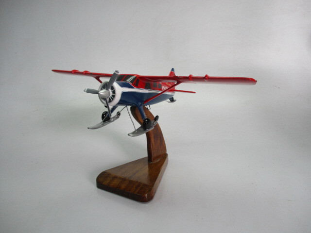 DHC-2 Beaver DHC2 STOL Aircraft Desktop Kiln Dried Mahogany Wood Model ...