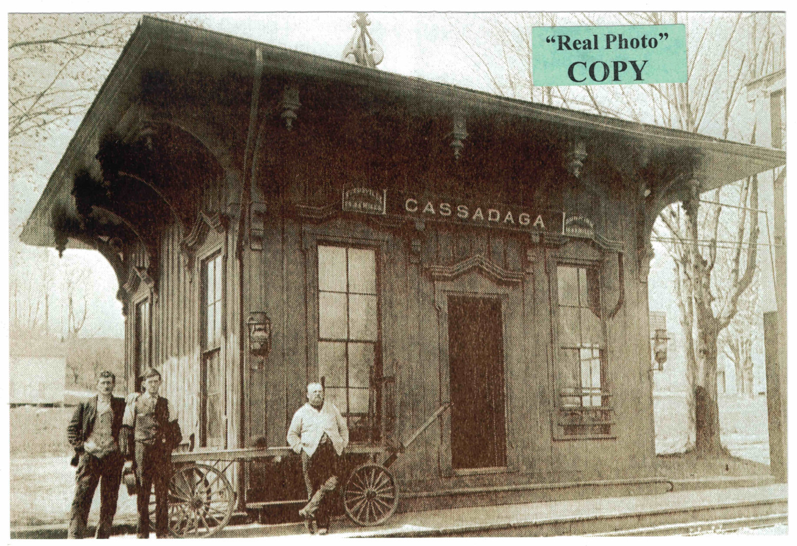 D A V & P Railroad Depot (train station) at Cassadaga, Chautauqua Co ...