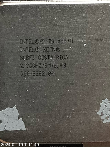 INTEL 08 X5570 Intel Xeon SLBF3 2.93GHZ CPU PROCESSOR | eBay