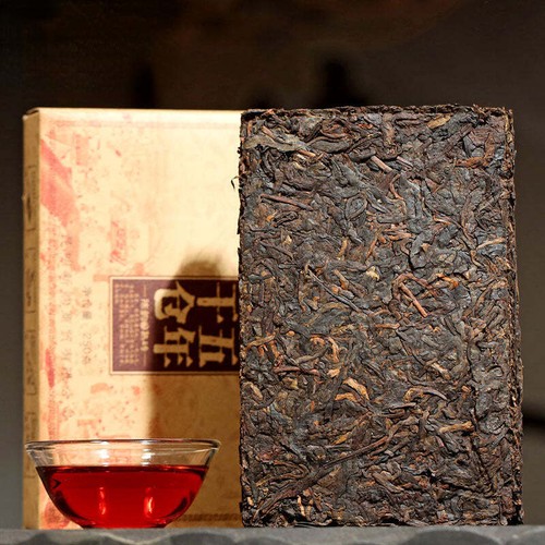 250g Pu-erh Brick Tea Yunnan Puerh Ripe Tea Gancang Five Years Pu'er ...