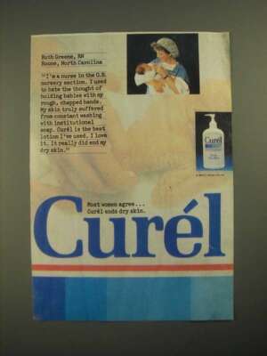 1987 Curel Lotion Ad - Most Women Agree | eBay