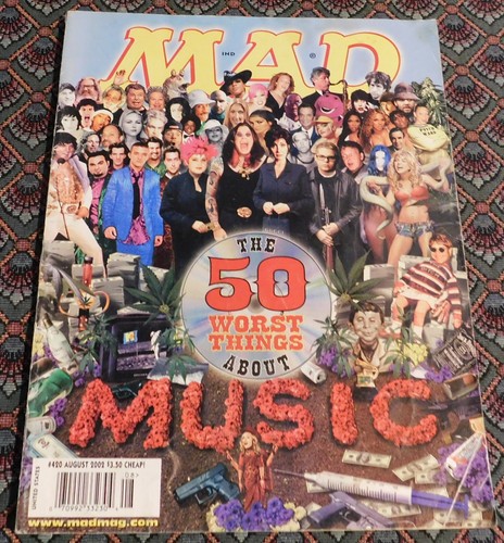 MAD MAGAZINE #420 AUGUST 2002 THE 50 WORST THINGS ABOUT MUSIC | eBay