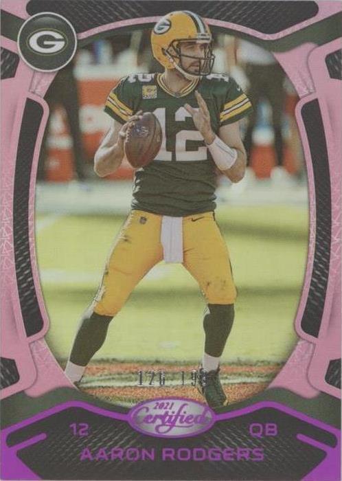 2021 Panini Certified Aaron Rodgers 71 Mirror Pink 199 For Sale