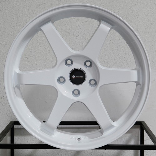 4-New 17" Vors TR37 Wheels 17x8 5x112 35 White Rims 73.1 | eBay
