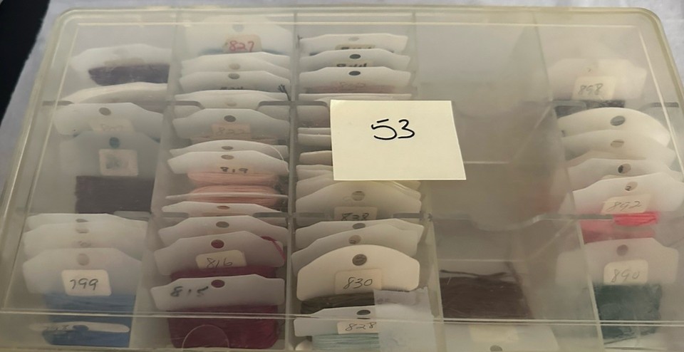 Embroidery Floss 700+ Skeins Thread w/Organizers Bobbins DMC Cross ...