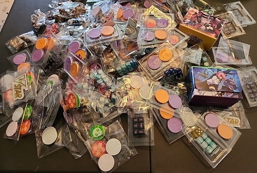 Pokemon ETB Dice Sets, Poison and Burn Tokens, and 2 Deck Boxes Large ...