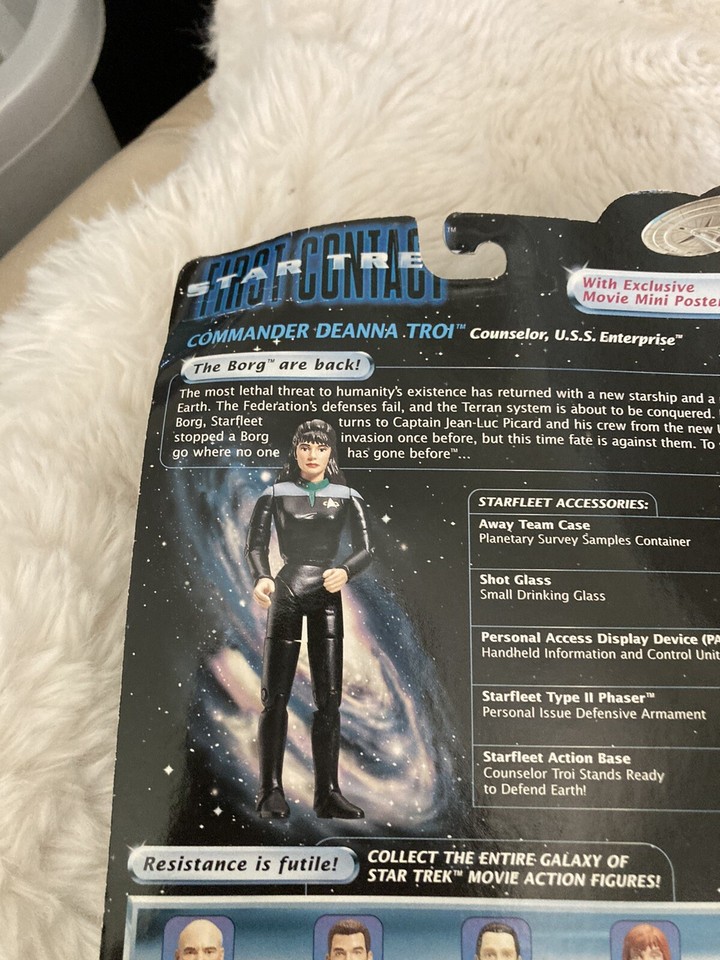 Playmates Toys Star Trek First Contact Commander Deanna Troi Action ...