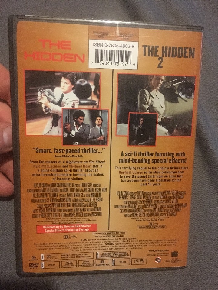 The Hidden/The Hidden II (DVD, 2005) 794043751929| eBay