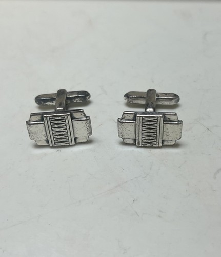 Sterling Silver Cowboy Western Cufflinks 15G Estate Found Rare Vintage ...