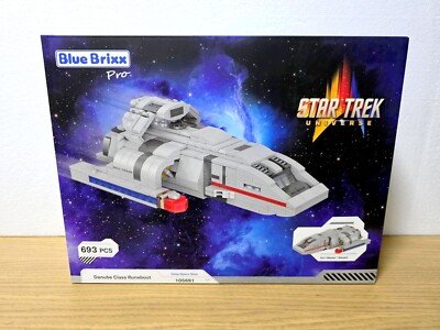 BlueBrixx PRO 105691 STAR TREK Midsize Danube Class Runabout - 693 ...