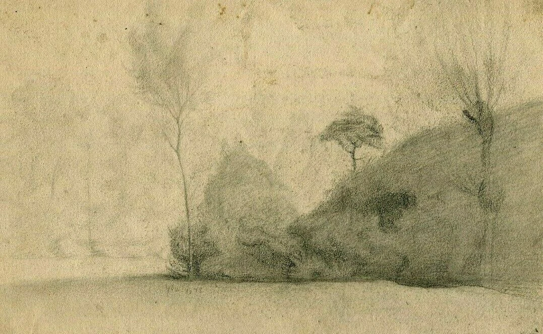 Field Pencil Drawing