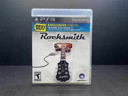 Rocksmith Authentic Guitar Games (Playstation 3) Ps3 w/ Case, Game and ...