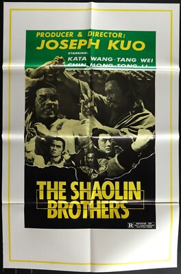The Shaolin Brothers (1977) Original Movie Poster Folded 27x41 EM8-429 ...