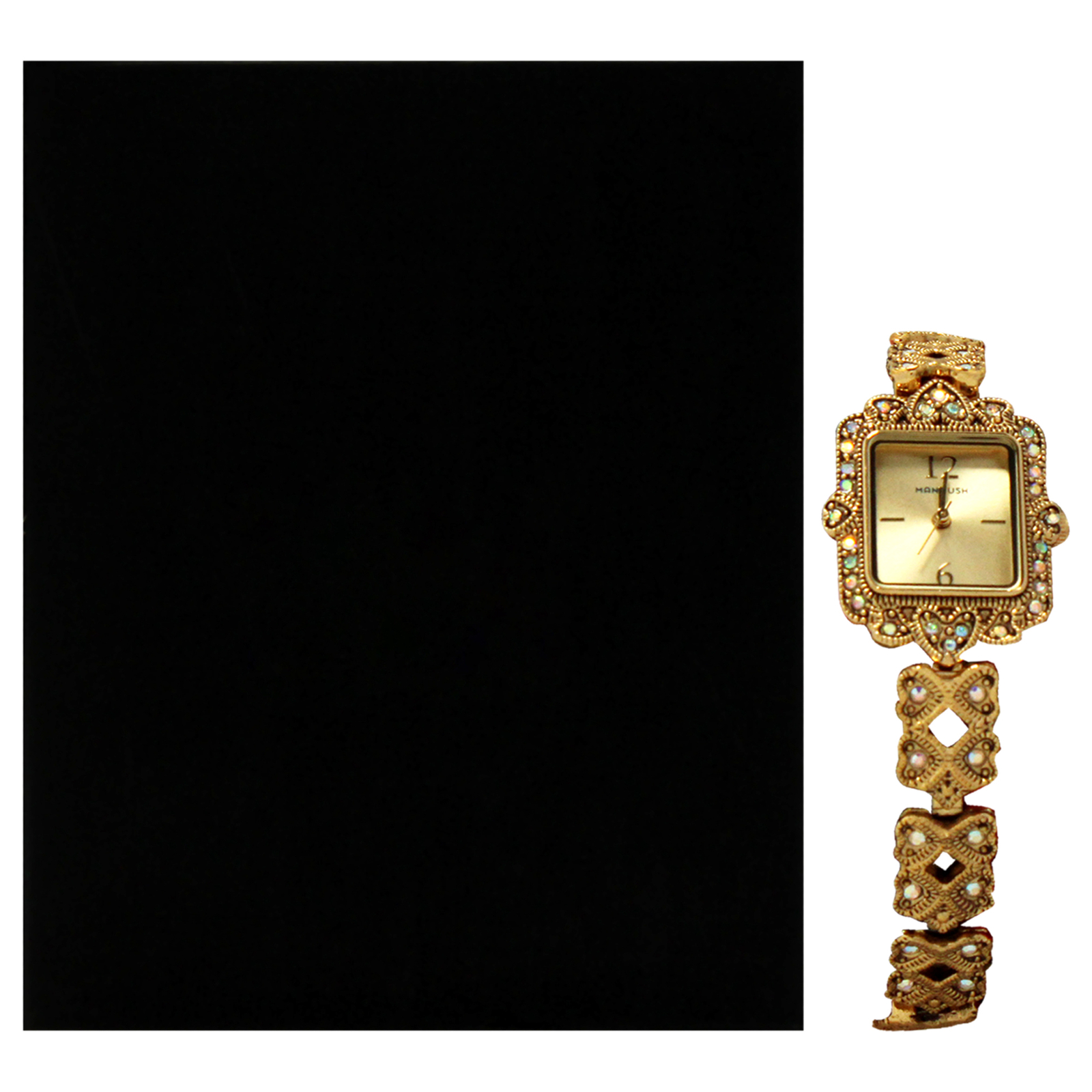 MSHLLG Loulou - Gold Stainless Steel Bracelet Watch by Manoush for ...