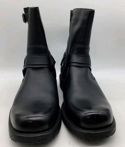 Lavorazione Artigiana Natha Coach Black Motorcycle Biker Boots Men's Size 12D | eBay
