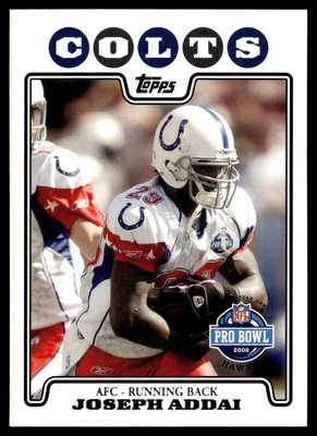 2008 Topps Joseph Addai Indianapolis Colts #310 | eBay