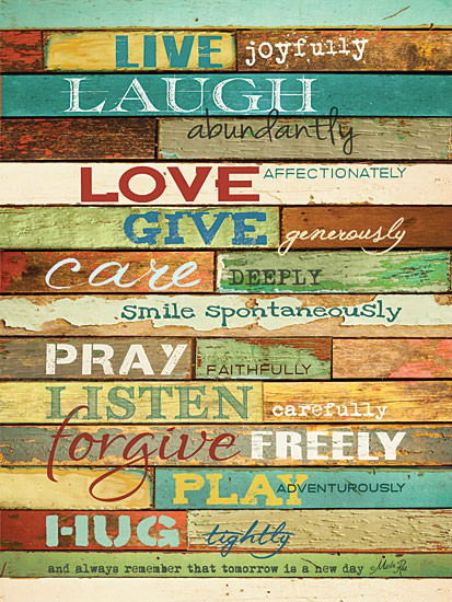 Art Print, Framed or Plaque By Marla Rae - Live Joyfully - MA918C | eBay