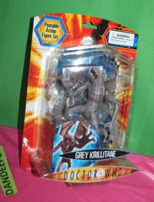 BBC Doctor Who Poseable Action Figure Grey Krillitane Series 2 Toy Set ...