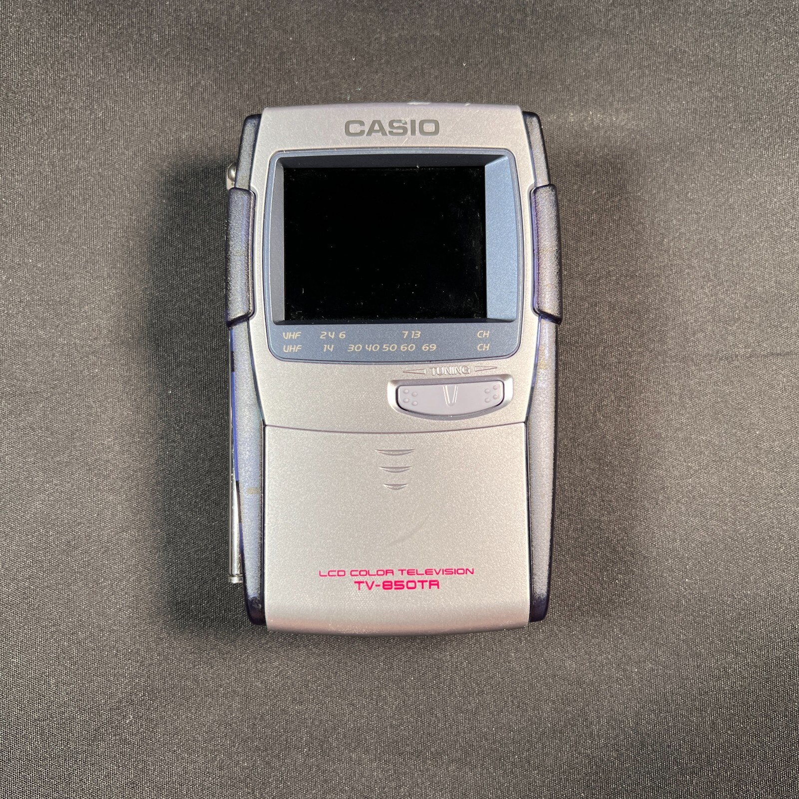 Vintage CASIO hand held LCD color Television TV TV-850TR Tested Works W ...